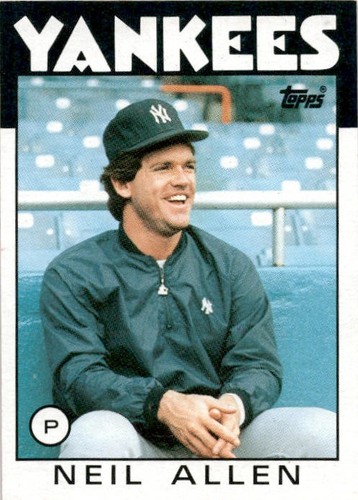 1986 Topps Neil Allen #663 New York Yankees | eBay