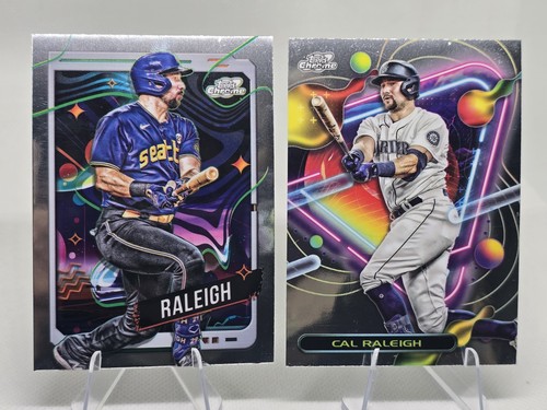 Cal Raleigh 5 Card Lot Seattle Mariners Rookie Bowman Topps Stadium ...