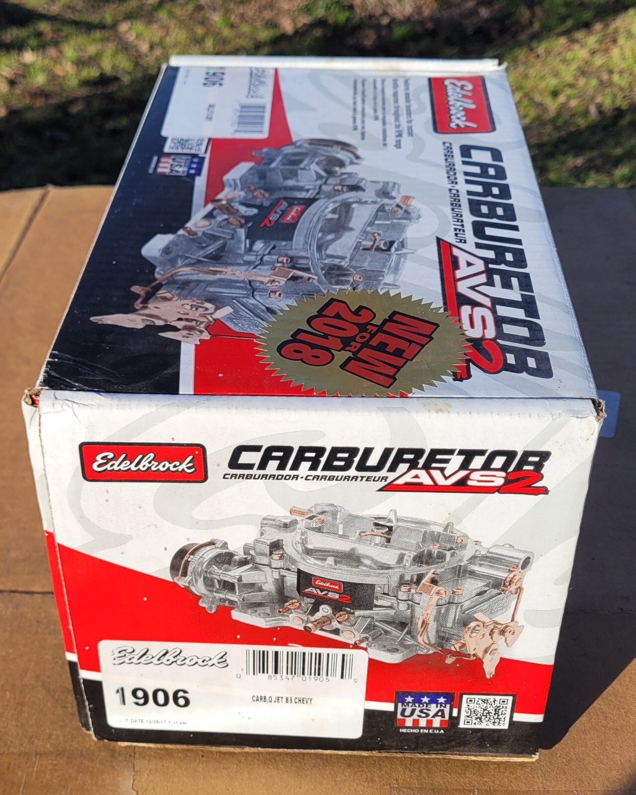 Edelbrock 1906 AVS2 Carburetor Box Selling Just The Empty Box | eBay