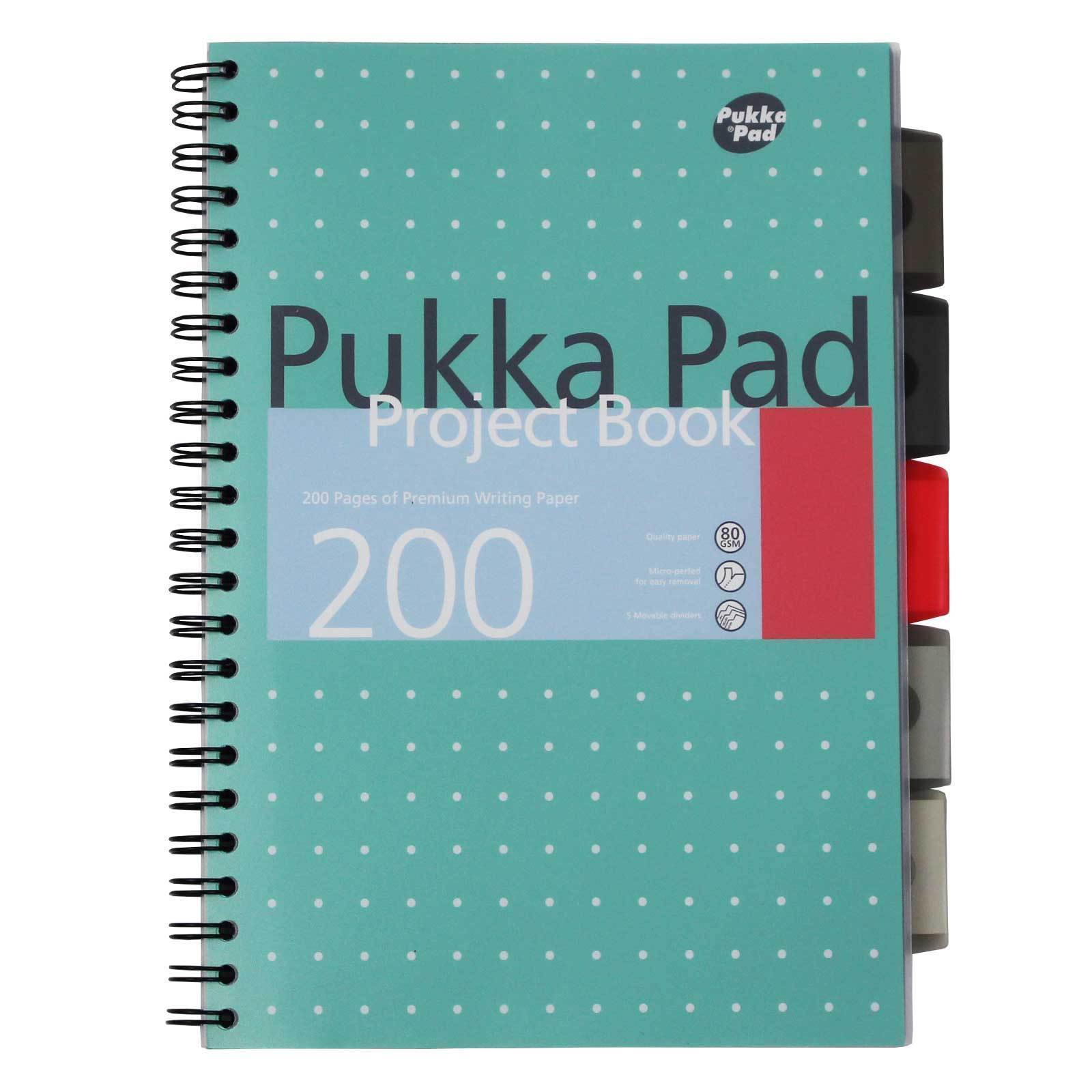 A4 B5 Project Note Book Metallic Jotta Ruled Lined Pad School Office ...