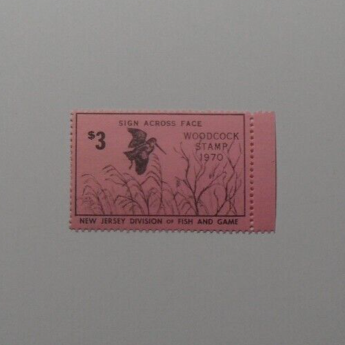 STAMPMART : USA NEW JERSEY 1970 WOODCOCK HUNTING INTERIOR MINT STAMP | eBay