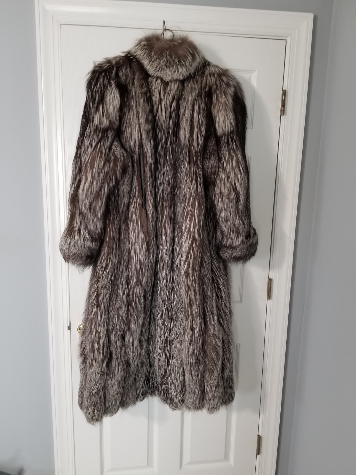 Full Length Silver Fox Fur Coat - Gem