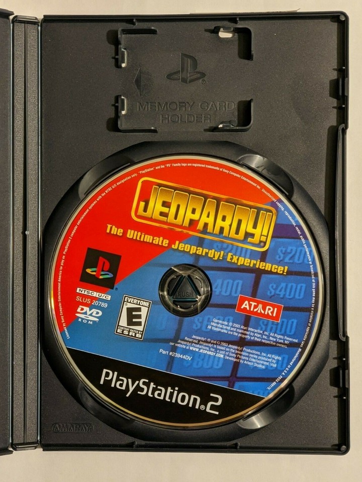 Jeopardy PlayStation 2 Game | PS2 | Alex Trebek | Original Manual ...