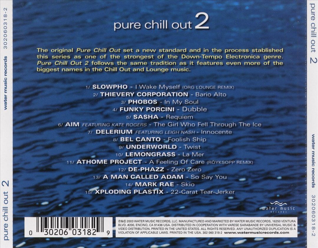 VARIOUS ARTISTS - PURE CHILL OUT, VOL. 2 NEW CD 30206031829| eBay