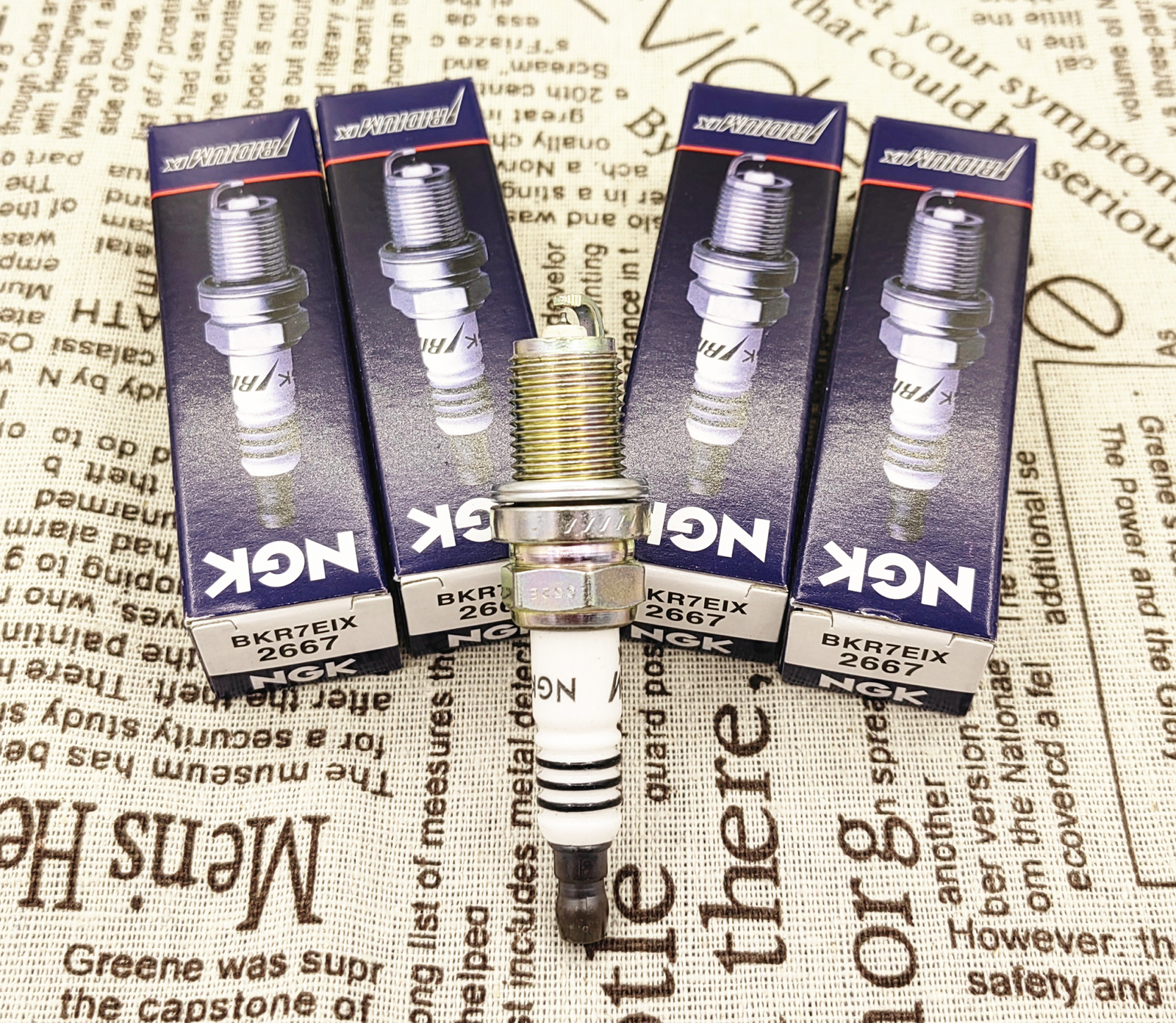 4PCS NGK 2667 Iridium IX Spark Plugs BKR7EIX for Audi BMW Honda Civic ...