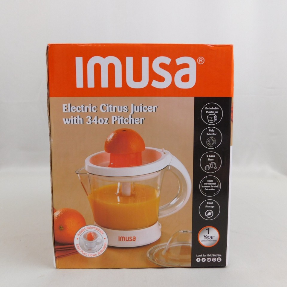 IMUSA 34oz Electric Citrus Juicer, 25 Watts - White #C311 | eBay