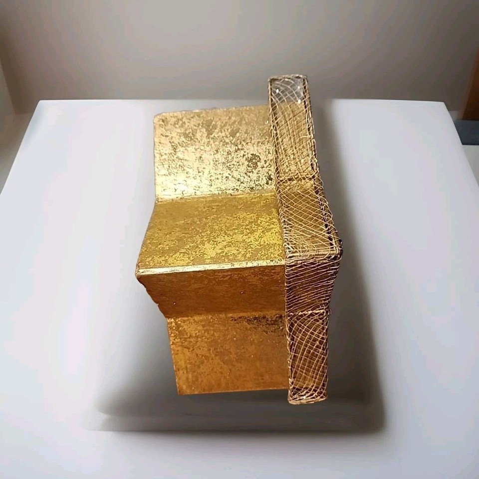 Star Cardboard Base Decor Box Fancy Lid Metal Frame Lid Christmas ...