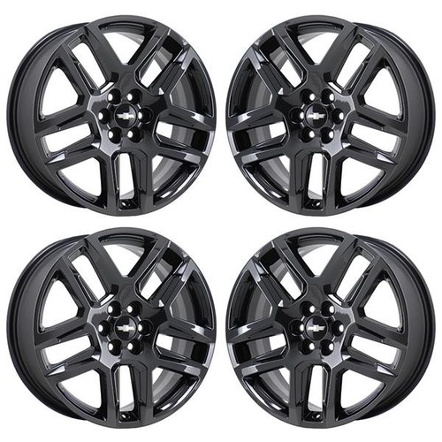 20" CHEVROLET BLAZER PVD BLACK CHROME-C WHEELS RIMS FACTORY OEM 5849 ...