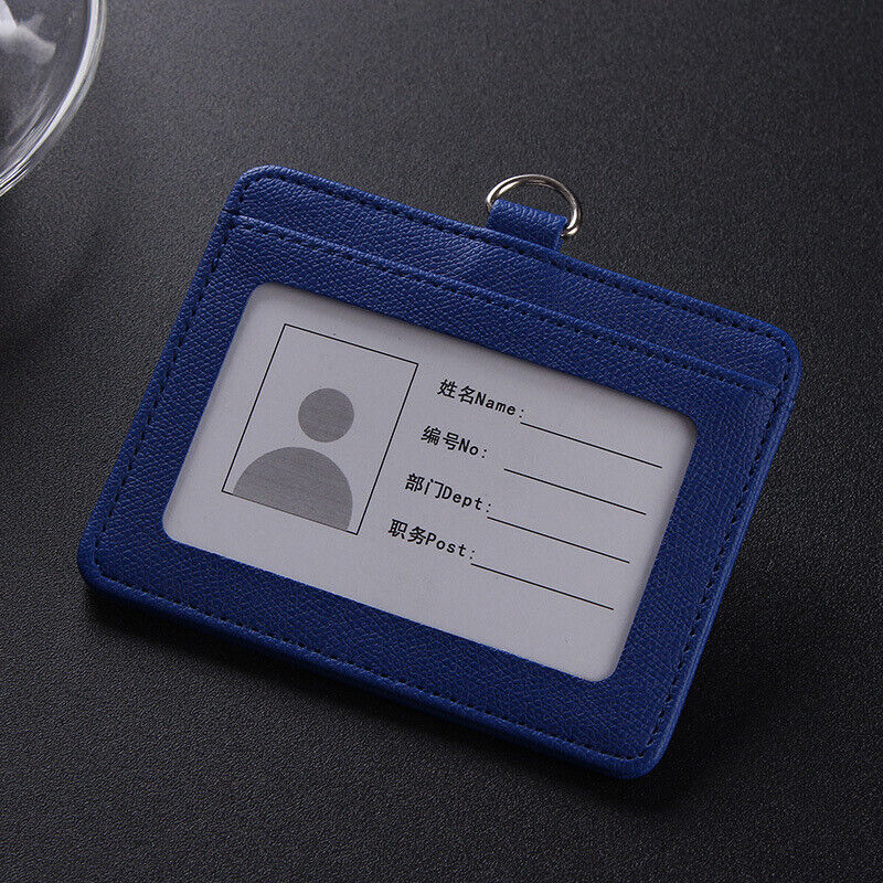 Name Badges Cover ID Holder Card Cover PU Protector Case + Retractable ...