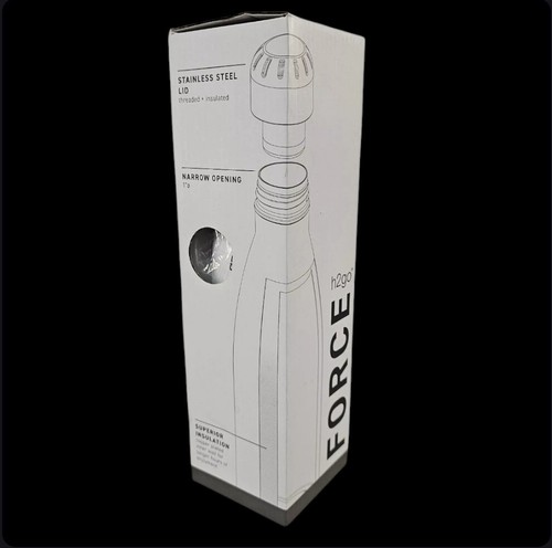 H2GO Force 17 oz Water Bottle Stainless Steel Insulated White Copper ...