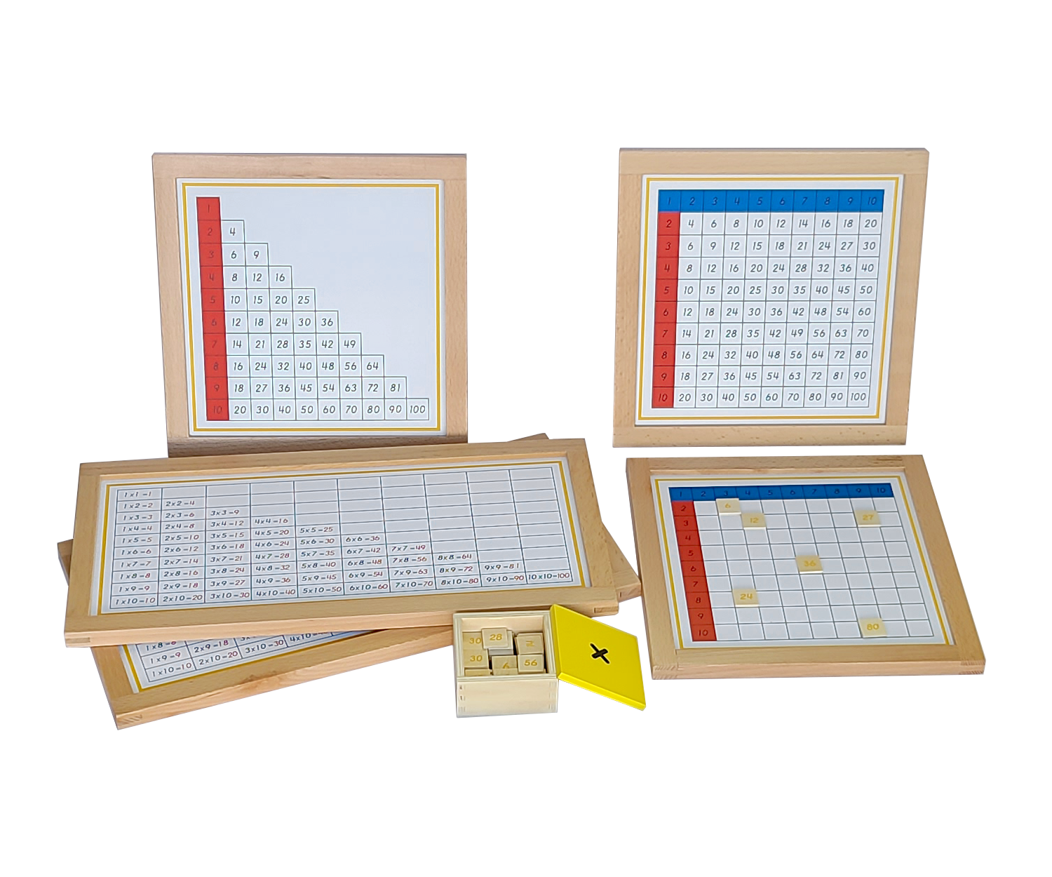 Multiplication Working Charts - MONTESSORI MATH MATERIALS | eBay