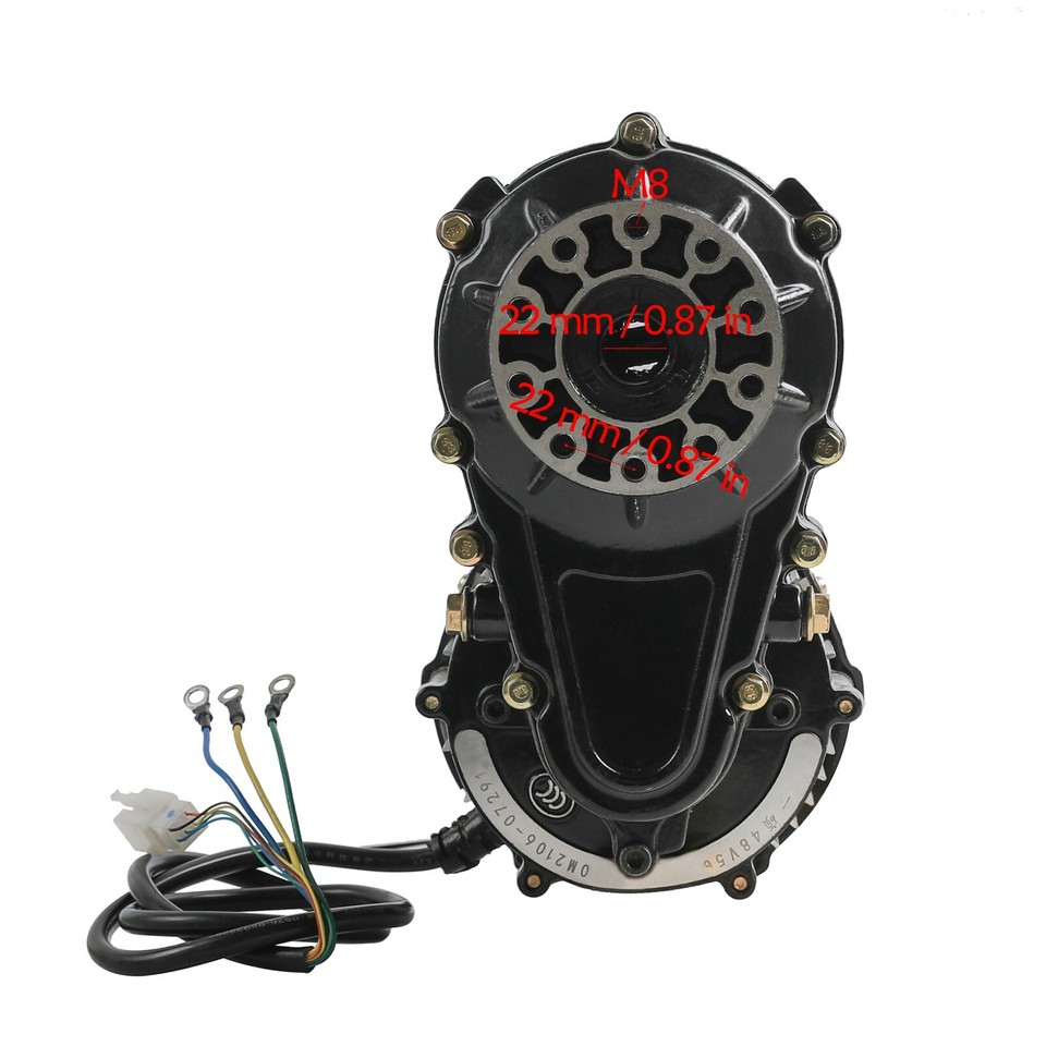 30'' 34'' 40'' Rear Differential Axle Kit 48V 500W 1000W Motor for Go ...