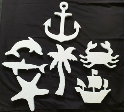 Polystyrene styrofoam Seaside Themed Shapes | eBay UK