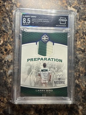 2016-17 Limited Larry Bird Patch 1/1 Preparation Celtics MVP Champ HOF ...