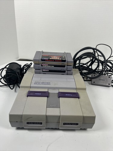 Super Nintendo Entertainment System SNES + Controller, Cables & 2 Games ...