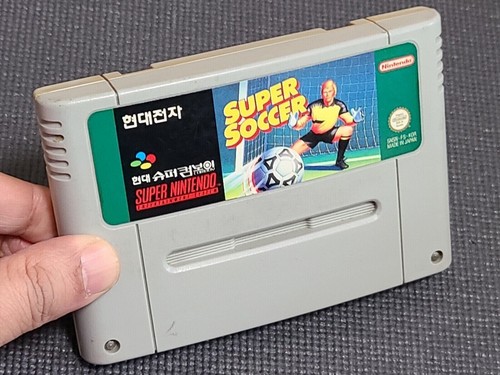 Nintendo Hyundai Super Comboy Super Soccer Game Korean Version SFC SNES ...