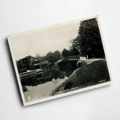 A6 PRINT - Vintage Berkshire - Odney Bridge, Cookham | eBay UK