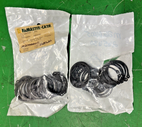 NOS MCMASTER-CARR SH-125ST-PA RETAINING RING⚡LOT OF 45 RINGS⚡FREE ...