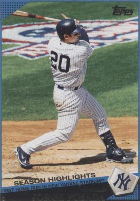 2009 Topps Updates & Highlights - Season Highlights Jorge Posada #UH142 ...