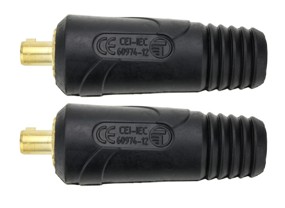 Dinse Style Welding Cable Plug Connector Different Sizes 10-25, 35-70 ...