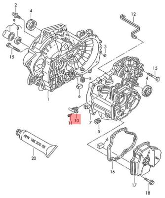 Genuine Sensor For Gearbox Neutral Position VW Ameo Beetle Cabrio ...