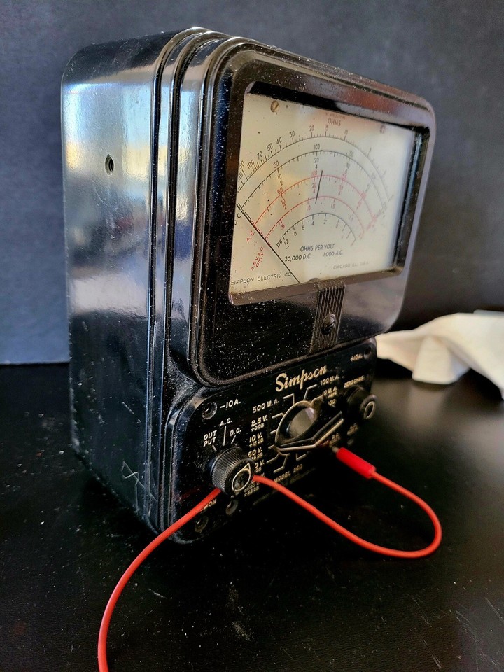 SIMPSON 260 Series 8 MULTIMETER - Analog Volt Ohm *Vintage* | eBay