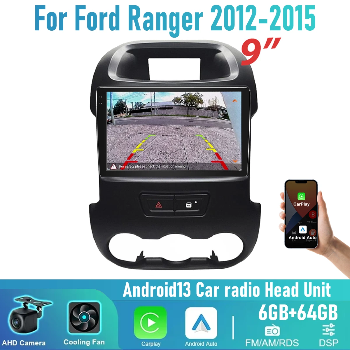 Купить Ибей | 6-64GB Wireless Carplay Android auto Head Unit Radio For ...