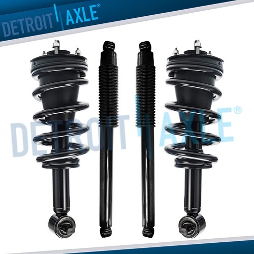 4WD Front Struts w/Coil Spring Rear Shocks for Chevy GMC Silverado ...