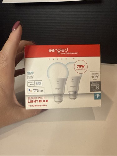 Sengled Smart Light Bulb 75W Equivalent 2 Pack Works With Hey Google ...