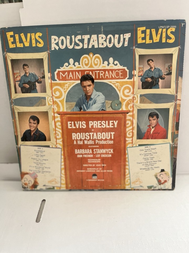 ELVIS PRESLEY LP LSP-2999 Stereo ROUSTABOUT RCA vinyl record soundtrack ...
