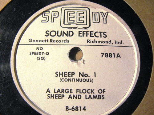 WESTERN TV Radio SHOW SOUND EFFECT Record Speedy Q Cattle Branding ...