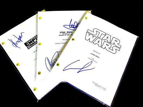 Original Star Wars Trilogy Movie Scripts Harrison Ford, Carrie Fisher ...