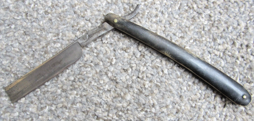 Antique George Wostenholm & Son Original And True Pipe Straight Razor ...