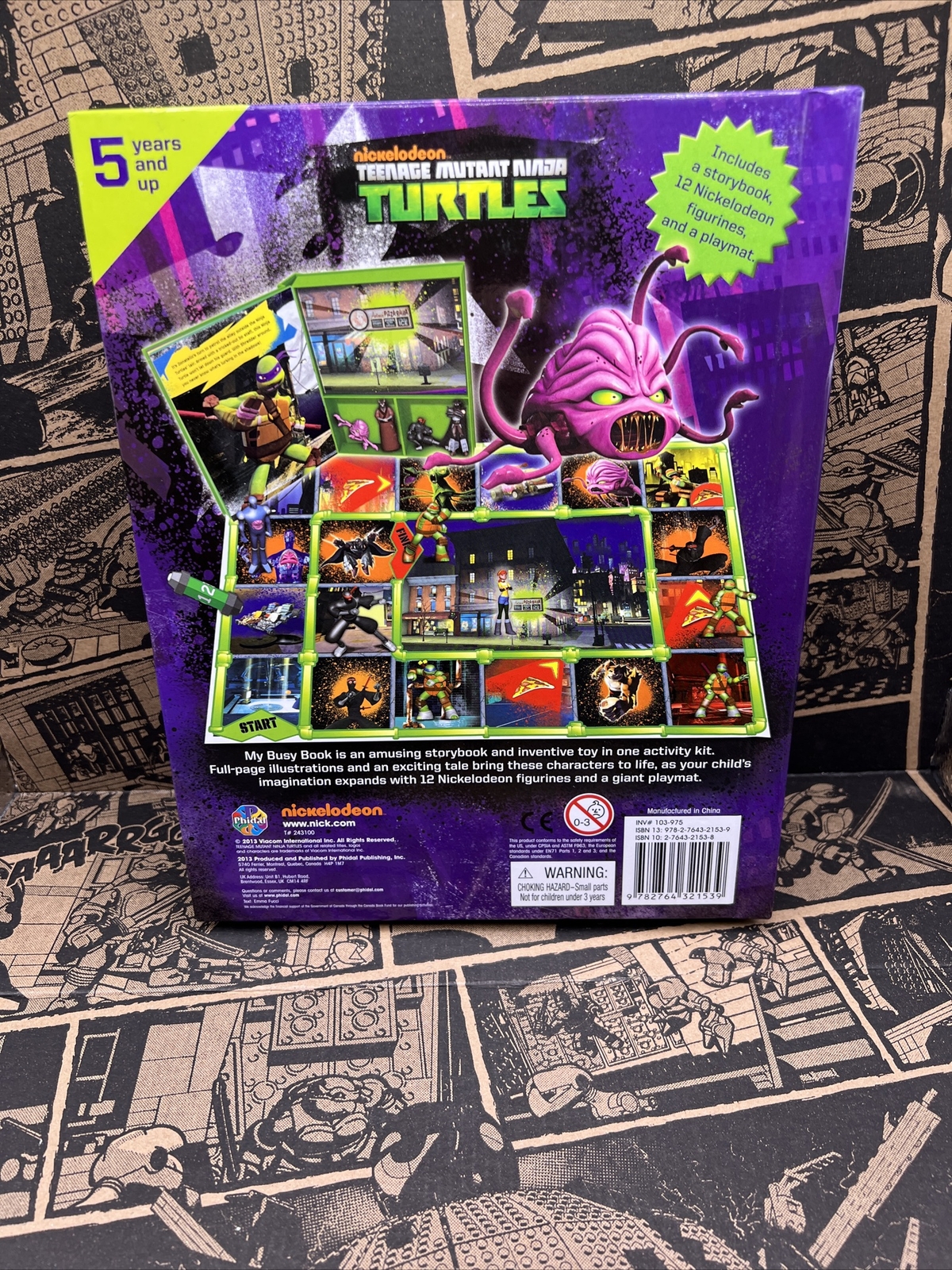 2013 Teenage Mutant Turtles Ninja, Playmat Set Game & 12 Figurines ...
