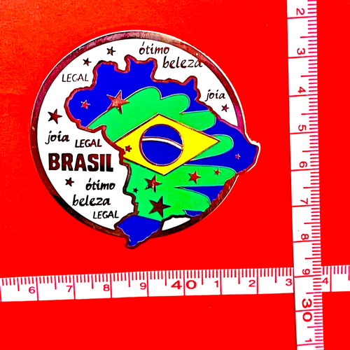BRAZIL / METAL MAP / SOUVENIR FRIDGE MAGNET. | eBay