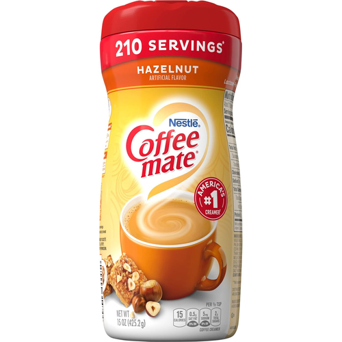Hazelnut Powdered Coffee Creamer, 15-Ounce Packages (Pack of 6 ...