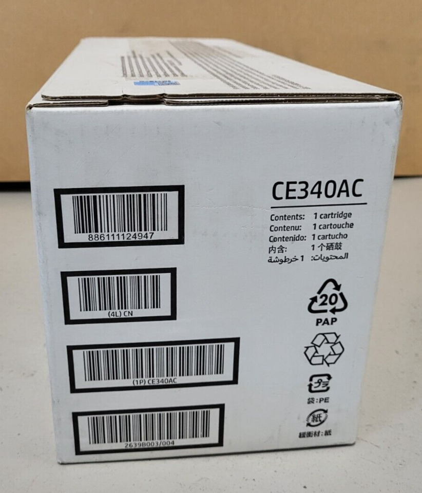 Toner HP CE340AC Schwarz Neu OVP A-Ware HP LJ MFP M770 LJ MFP M775 Rg ...