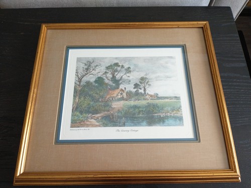 The Country Cottage by B. W. Leader, 1901, framed print, very good ...