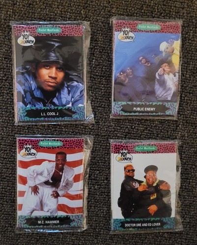 Yo! MTV Raps trading cards. 4 packs of 9 cards. | eBay