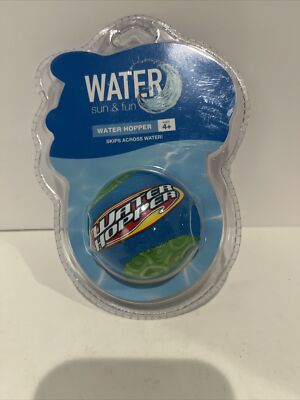 Water Sun & Fun Water Hopper Ball Skips Across Water Ages 4+ Green and ...