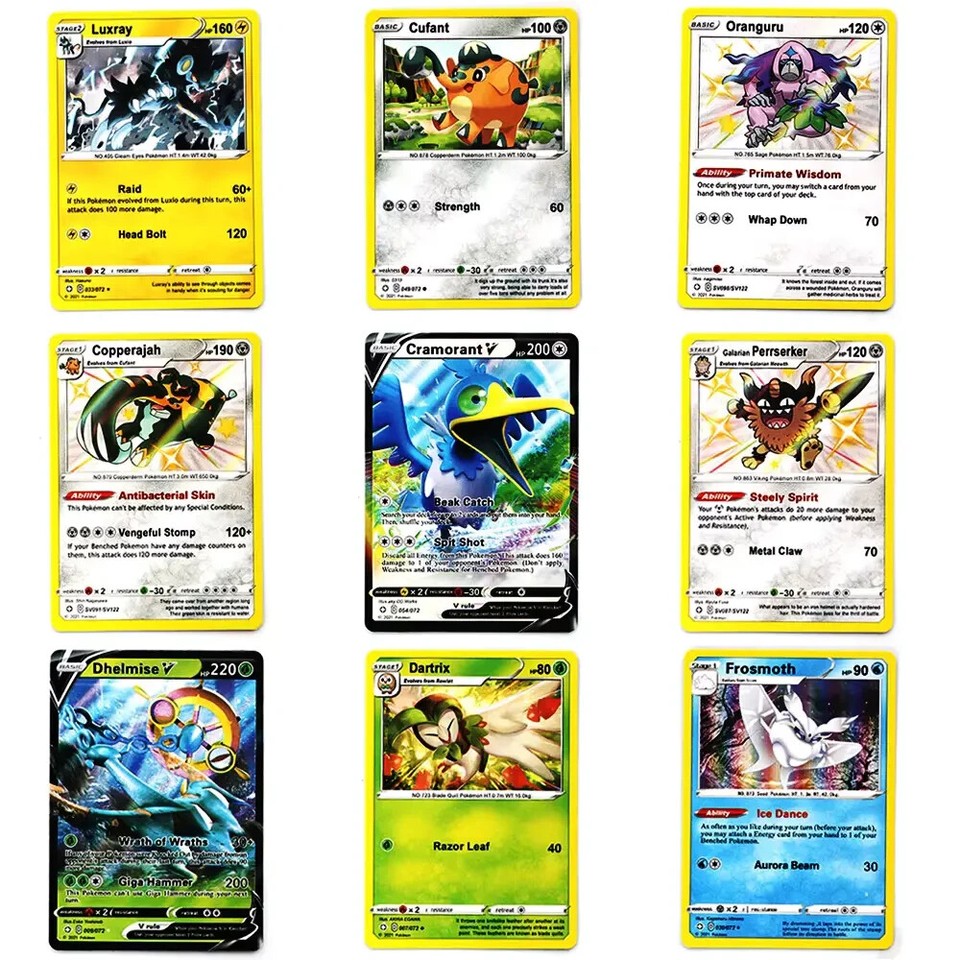 360pcs Pokémon TCG Cards – Silver Storm, Obsidian Flame, Paradox Rift ...