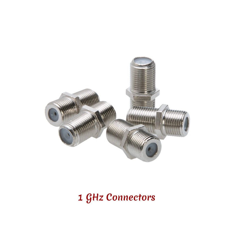 RG6 RG59 Female to Female Coaxial Coupler F-Type F81 Barrel Coax ...