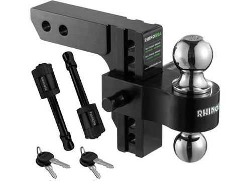 Rhino USA RG-HTDROP2-BLK 6" Heavy Duty Drop Hitch - 2" Black | eBay