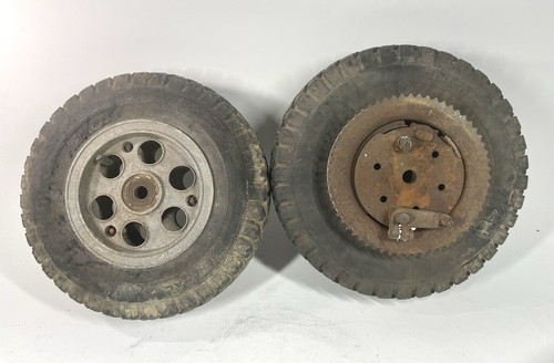 Vintage GO POWER Bonanza Mini Bike Wheel SET 6 inch BRAKE 60T SPROCKET ...