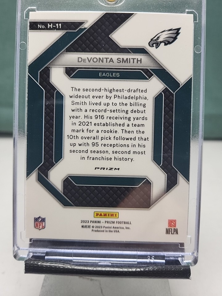 2023 Panini Prizm Devonta Smith #H-11 EMERGENT GREEN WAVE - Eagles ...
