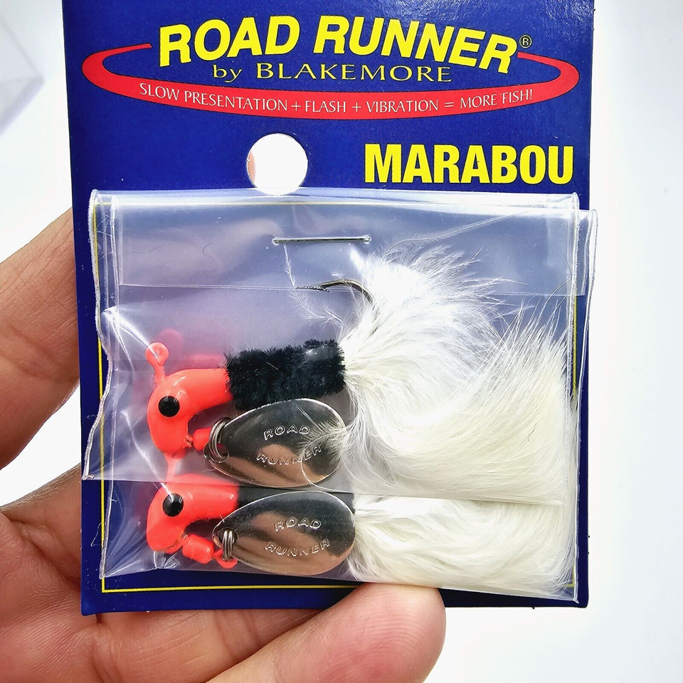 Blakemore Road Runner Marabou 1/8 Oz Jighead Jigs 2 Count Pack You ...