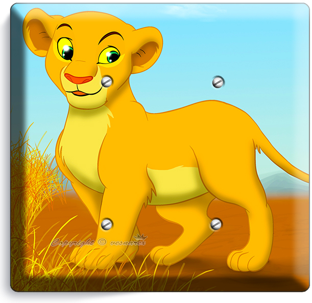 LION KING BABY NALA LIGHT SWITCH WALL PLATE OUTLET KIDS GIRL BOYS ...