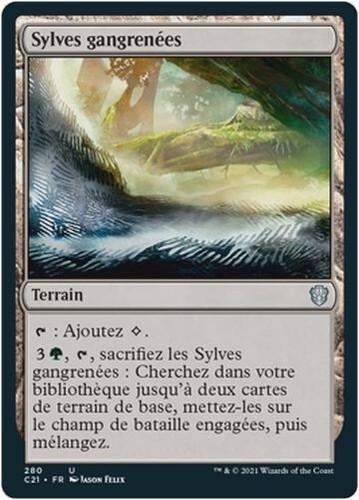 MTG Magic C21 FR - Blighted Woodland/Sylves gangrenées | eBay