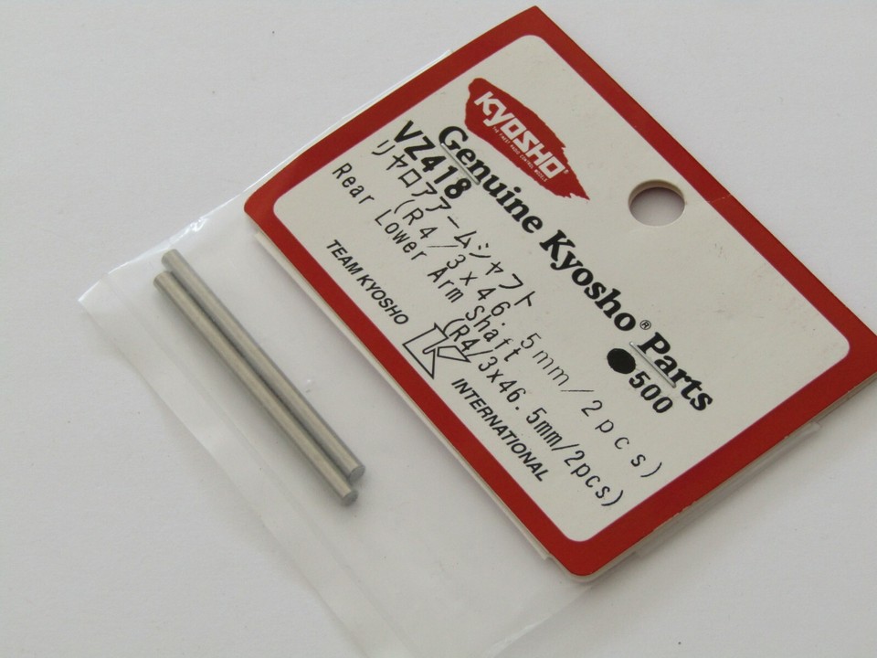 Kyosho VZ418 Rear Lower Arm Shaft (R4 3x46.5mm/2pcs) For V-One R4/V-One ...