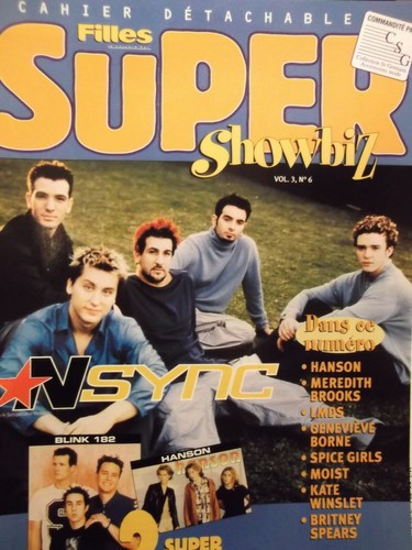 NSYNC Super Showbiz Detachable Magazine 2000 *RARE* BLINK 182 MEREDITH ...